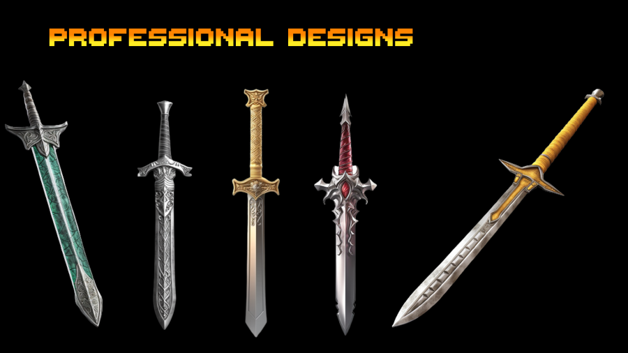 Realistic 2d Swordpack - Game Sprites