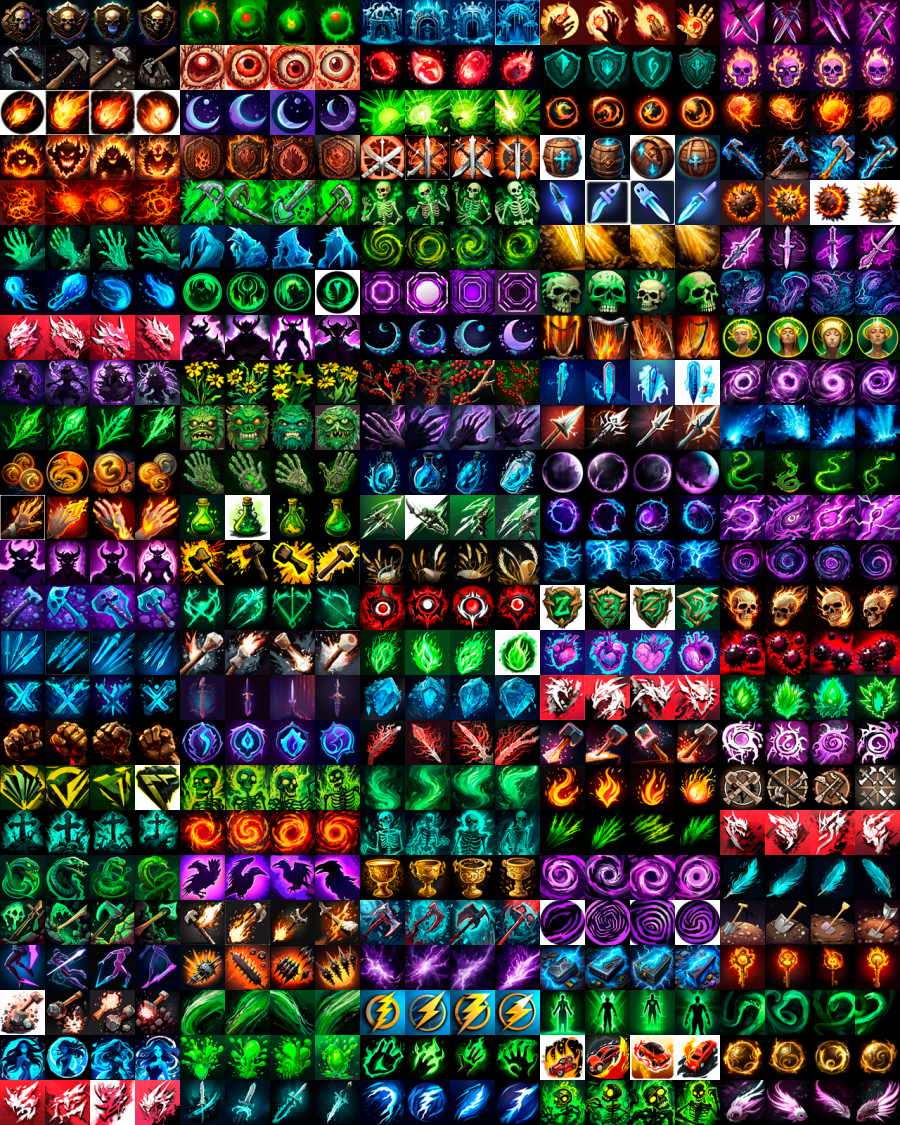 500 RPG SKILL ICONS PACK 2 - Game Icons