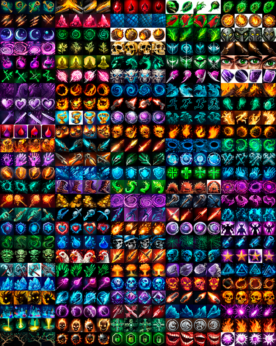 500 RPG SKILL ICONS PACK 3 - Game Icons