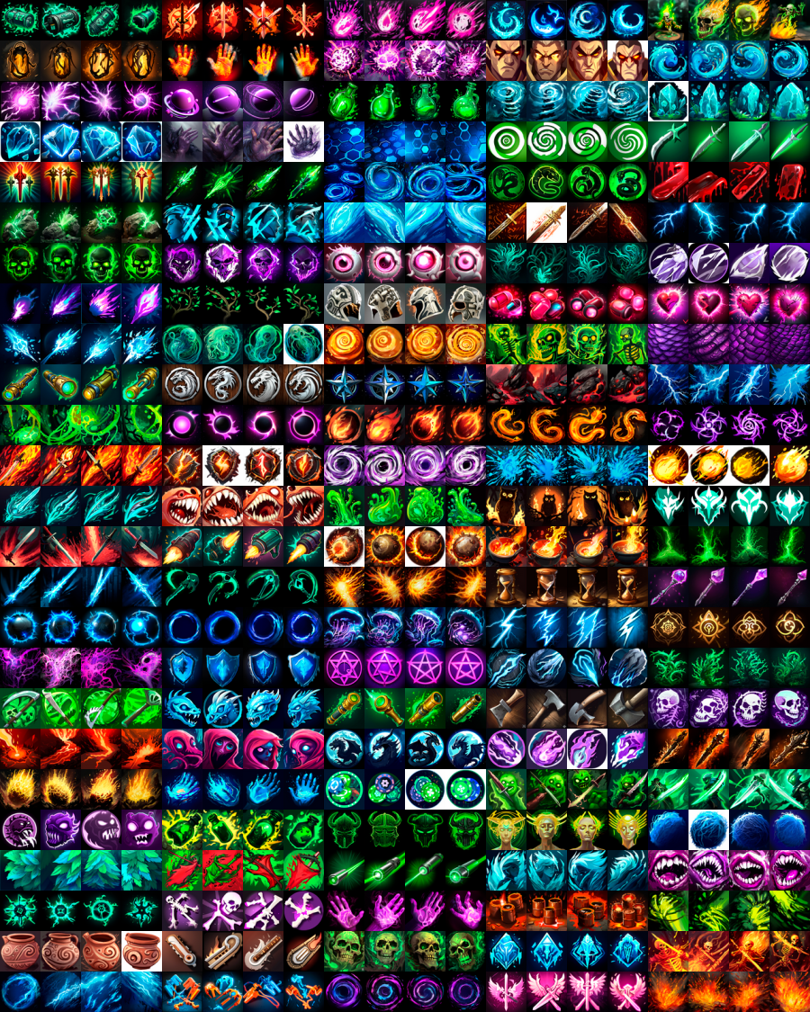 500 RPG SKILL ICONS PACK 4 - Game Icons