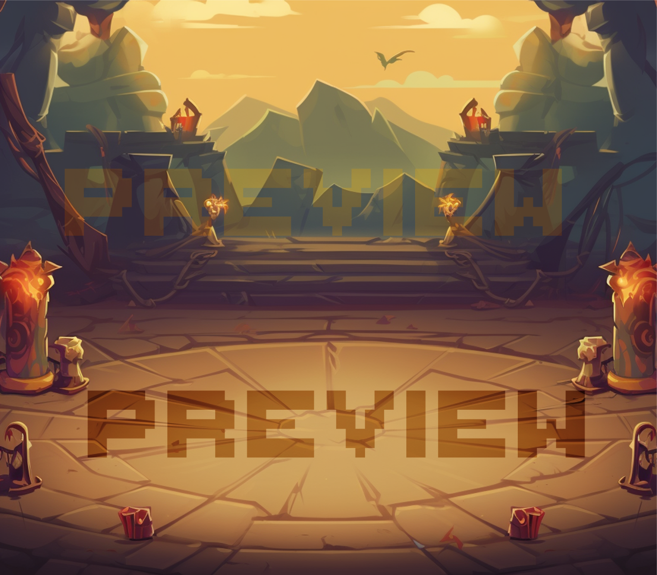 2D battle backgrounds pack(hand drawn) - Game Backgrounds