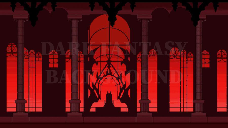 2D Pixel Art DARK FANTASY Backgrounds - Game Backgrounds