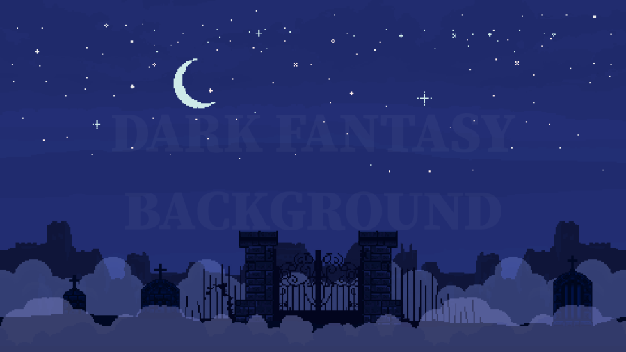 2D Pixel Art DARK FANTASY Backgrounds - Game Backgrounds