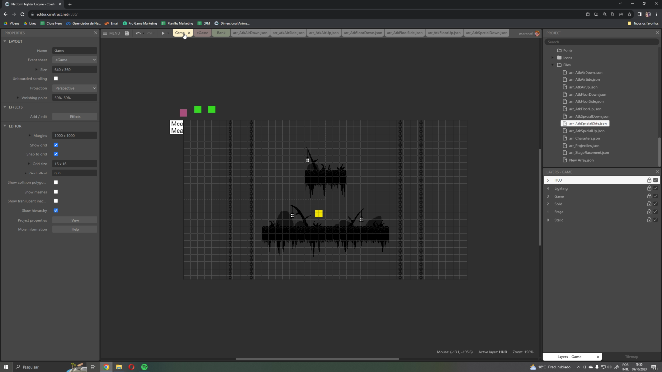 Platform Fighter Engine Game Templates