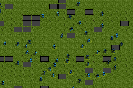 RTS Template (moving with no-overlapping) - Free Addicting Game