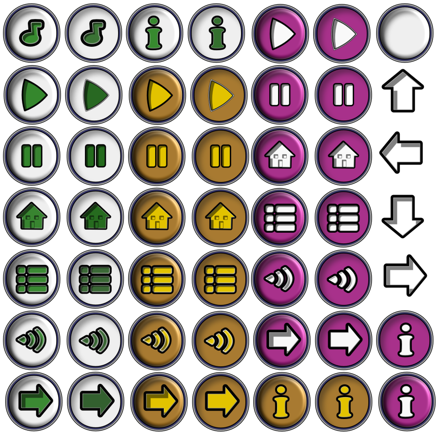 Now that's what I call buttons - Game Sprites