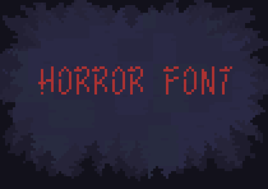 Antidote Horror Pixel Font Sprite Font - Game Sprite Fonts