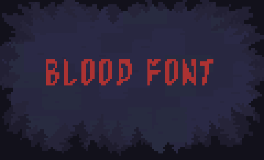 Anidote Blood Sprite Font - Game Sprite Fonts