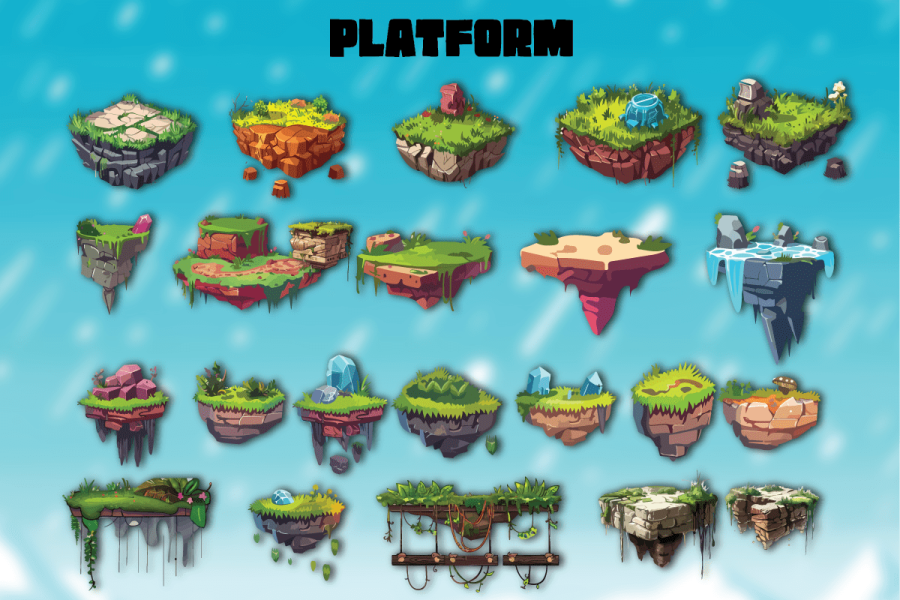 Adventure Sky Platforms - Game Asset Packs