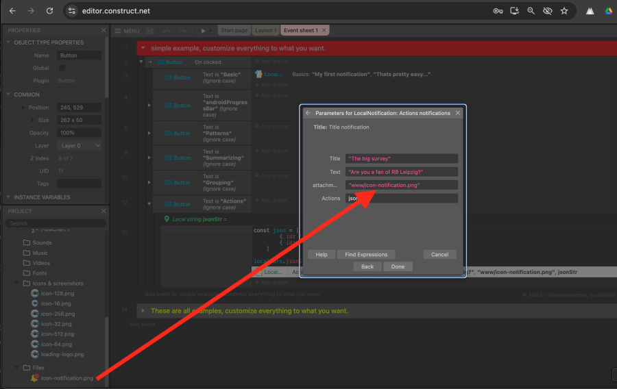 Local Notifications PRO - Construct 3 Addons