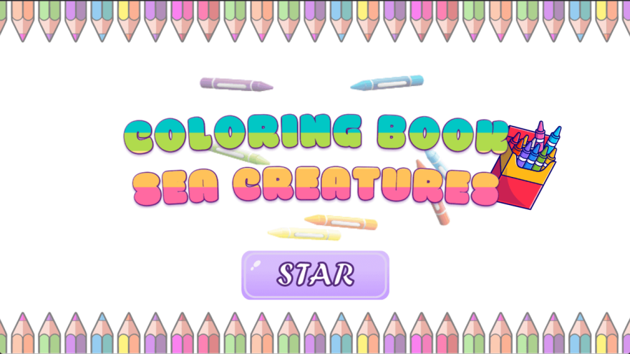 Coloring Book - Sea Creatures - Games With Source