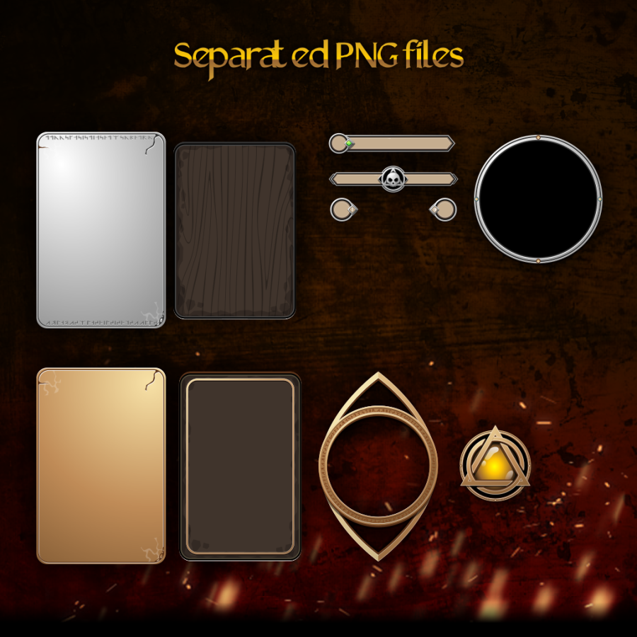 TCG Card Game Template vol. 4 - Game Asset Packs