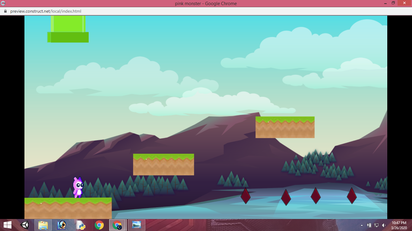 Pink monster - Free Addicting Game