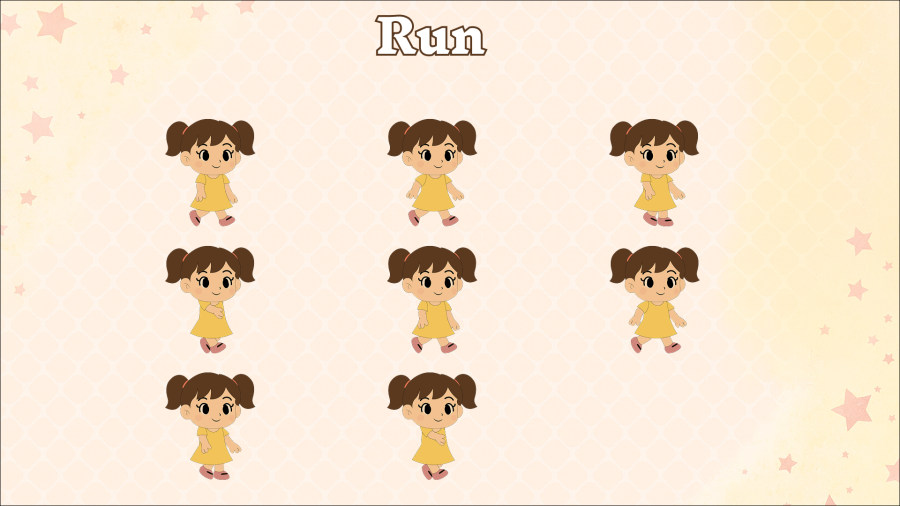 Free Character Sprite Chibi Cute Mini Girl Character Sprite