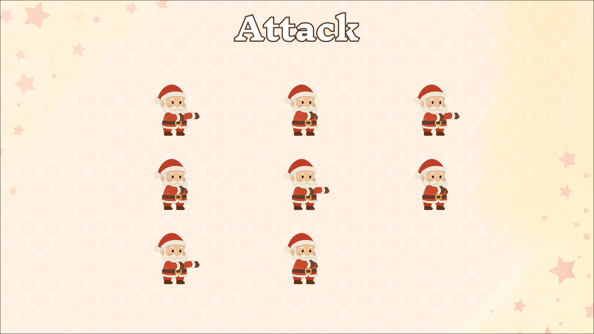 Christmas Santa Boy 2D Character Sprite Sheet - Game Sprites