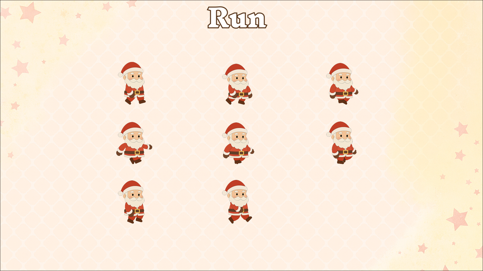 Christmas Santa Boy 2D Character Sprite Sheet - Game Sprites