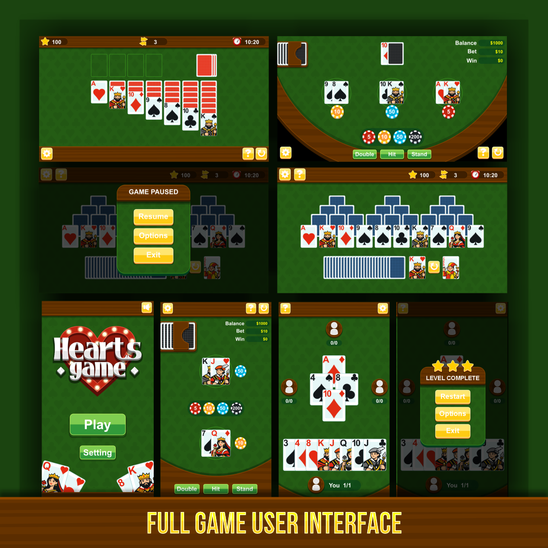 Playing Card Game Assets Pack - Game Asset Packs