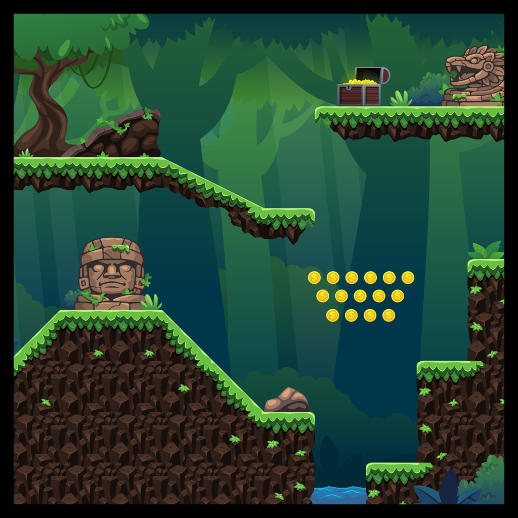 Jungle Temple Platformer Tileset - Game Tilemaps