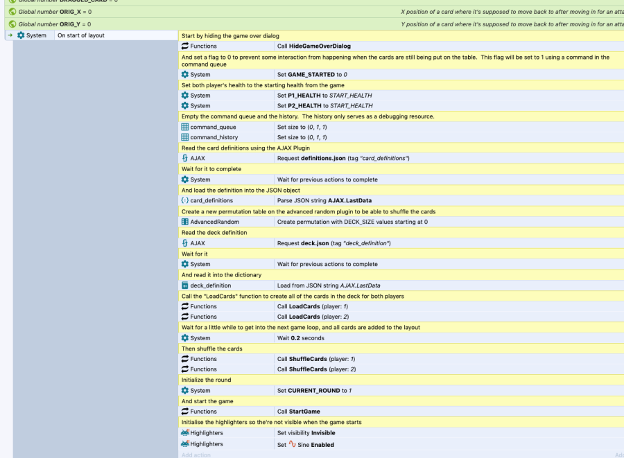Trading card game - Game Templates