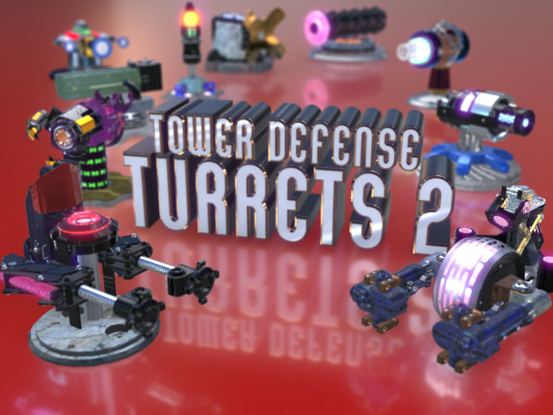Tower Defense Turrets Volume 2 - Game Sprites