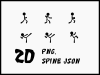Stickman Fighter Spine 2D Character - Animations for Games