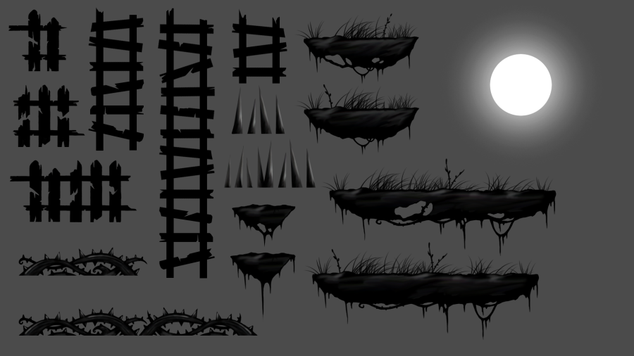 Dark forest background - Game Backgrounds