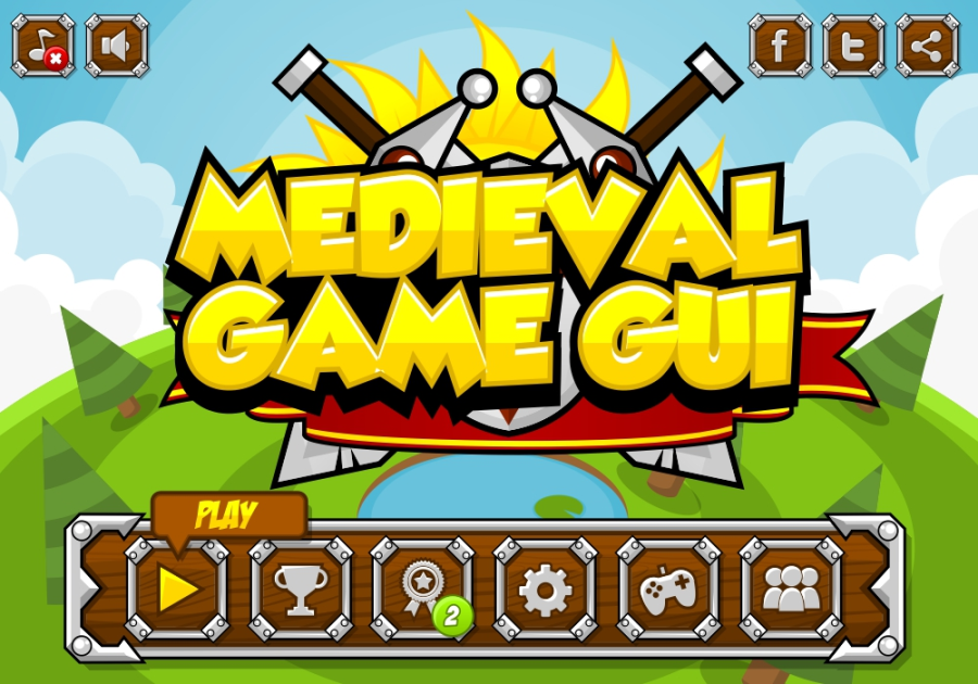 Medieval Game GUI - Game User Interfaces