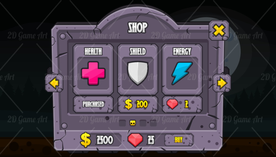 Zombie Graveyard - Game GUI - Game User Interfaces