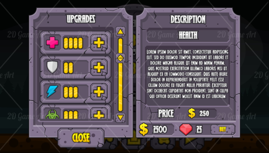Zombie Graveyard - Game GUI - Game User Interfaces