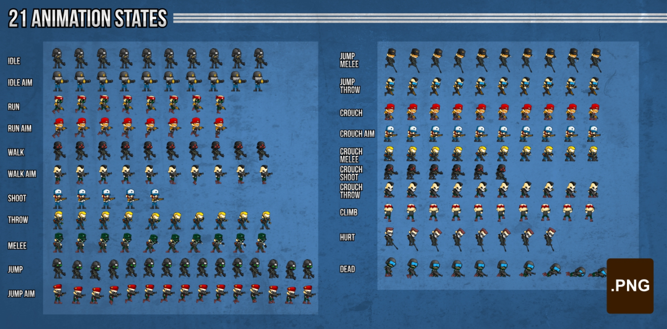 Custom Soldier - Game Sprites - Game Sprites