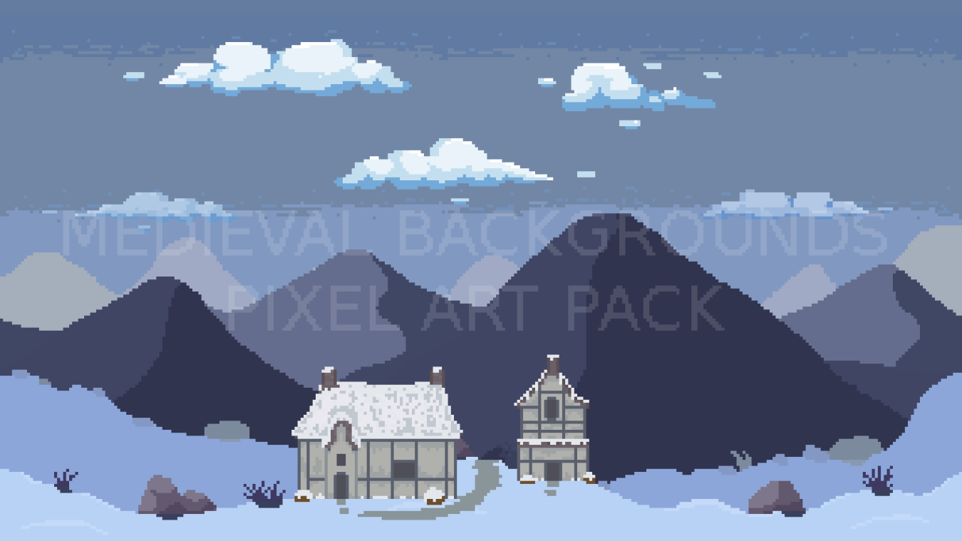 2D Pixel Art Medieval Backgrounds Pack - Game Backgrounds